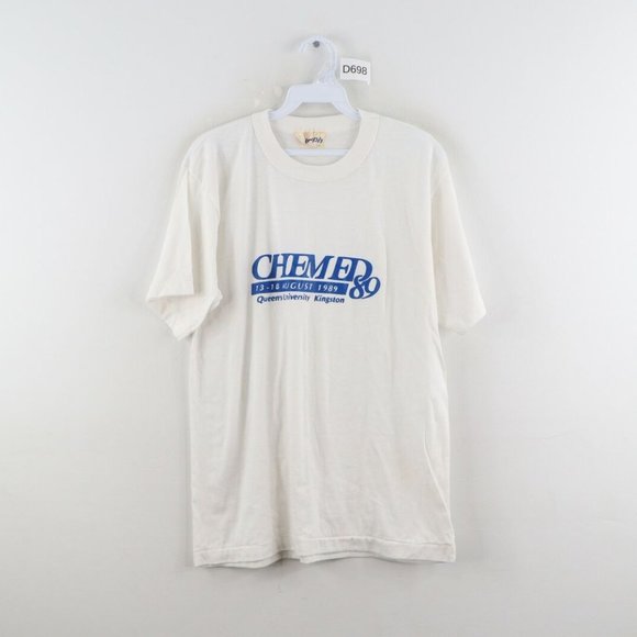 Vintage | Shirts | Vtg 8s Queens University Kingston Chem Ed Tshirt ...